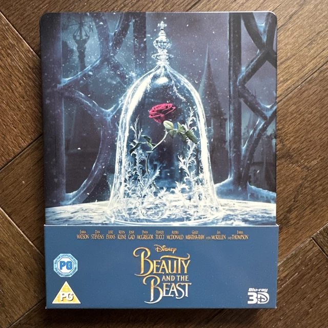 DISNEY BEAUTY AND The Beast Live Action 2D/ 3D Steelbook Limited ...