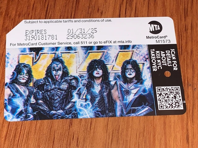 KISS NYC NEW York Ltd Edition Metrocard 2023 Msg Madison Square Garden ...