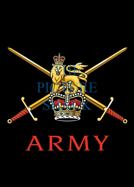 BRITISH ARMY LOGO / BADGE PRINTED ON A METAL SIGN 5 x 7 INCHES. £6.99 ...