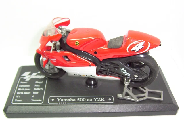 YAMAHA 500 CC YZR Max Biaggi Majorette 1:18 ème Moto Miniature EUR 10 ...