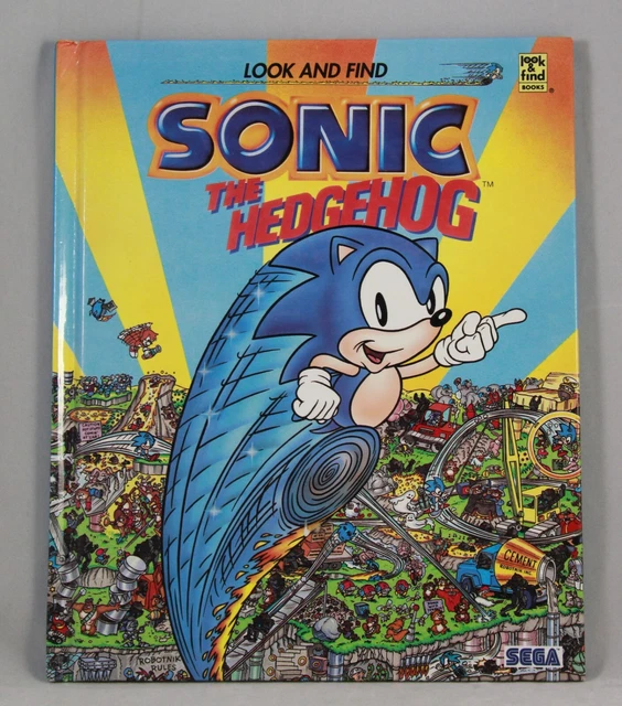 SONIC THE HEDGEHOG LOOK and FIND Book 1995 Sega - Good - Read ...