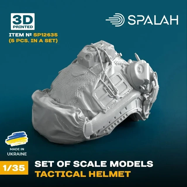 TACTICAL HELMET 1:35 Scale Models – 3D Printed Military Resin Kit ...