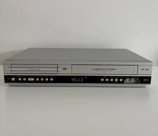 PHILIPS DVP3055V 6 Head Hi-Fi Stereo DVD VCR VHS Player Recorder Combi-NO REMOTE £44.40 ...