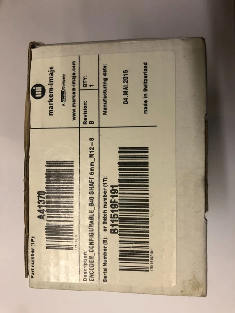 MARKEM IMAJE PROGRAMMABLE encoder A41370 £100.00 - PicClick UK