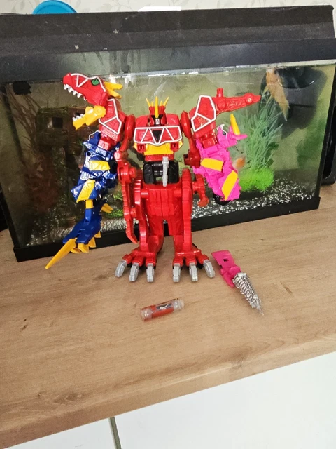 POWER RANGERS COMPLETE Deluxe Dino Charge Red T-Rex Megazord #1 Charger ...