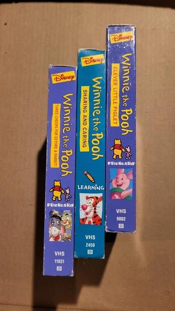 LOT OF 3 Winnie the Pooh - (VHS, 1997) English $14.99 - PicClick CA