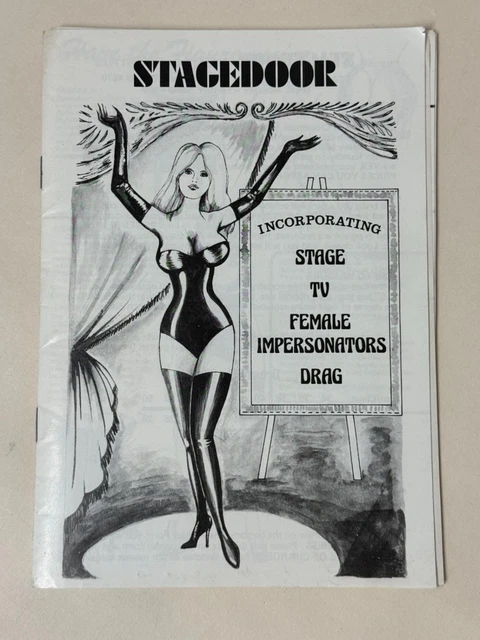 VINTAGE TV FEMALE Impersonators Drag Stagedoor Catalogue 1970s ...