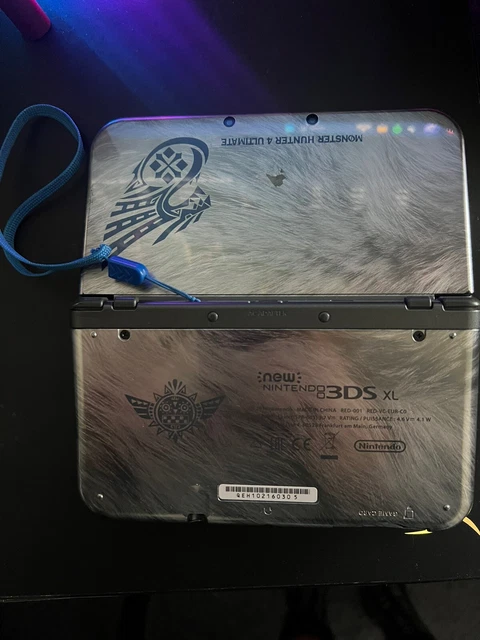 &NEW& NINTENDO 3DS XL Console - (MH4U Special Edition, Luma3DS CFW, top ...