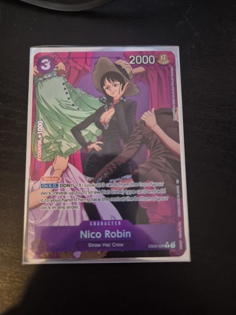 NICO ROBIN EB02-036 Alt Art Rare English One Piece Card Game £27.76 - PicClick UK