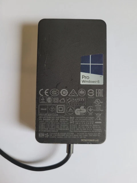 GENUINE WINDOWS MICROSOFT Surface Pro Model 1625 12V Charger*** £19.99 ...