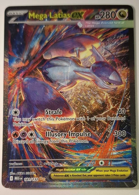 MEGA LATIAS EX SIR 181/132 Mega Evolution English Pokemon TCG £208.68 ...