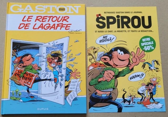 GASTON LAGAFFE T 22 Le retour de Lagaffe DELAF & FRANQUIN éd Dupuis 2023 EO EUR 7,50 - PicClick FR