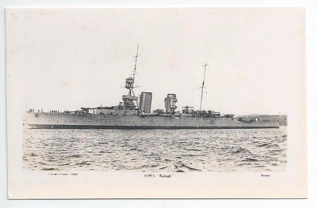 HMS RALEIGH HAWKINS class Heavy Cruiser Royal Navy - RP PC EUR 14,41 ...