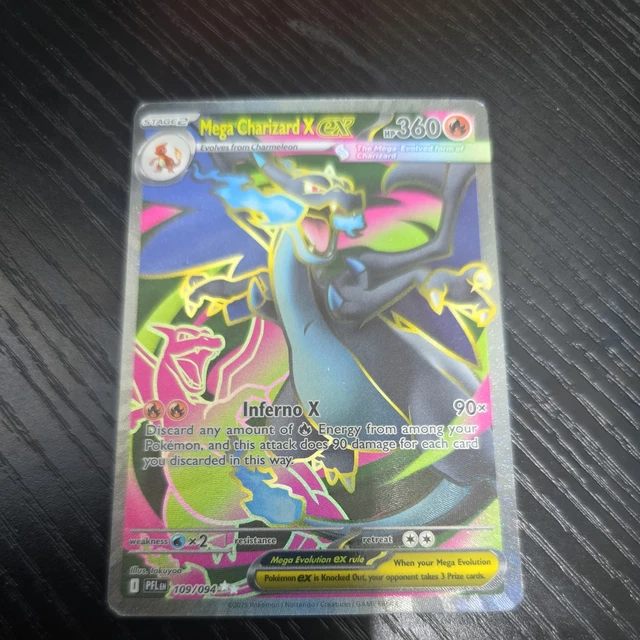MEGA CHARIZARD X EX 109/094 Me02: Phantasmal Flames Holo £35.81 ...