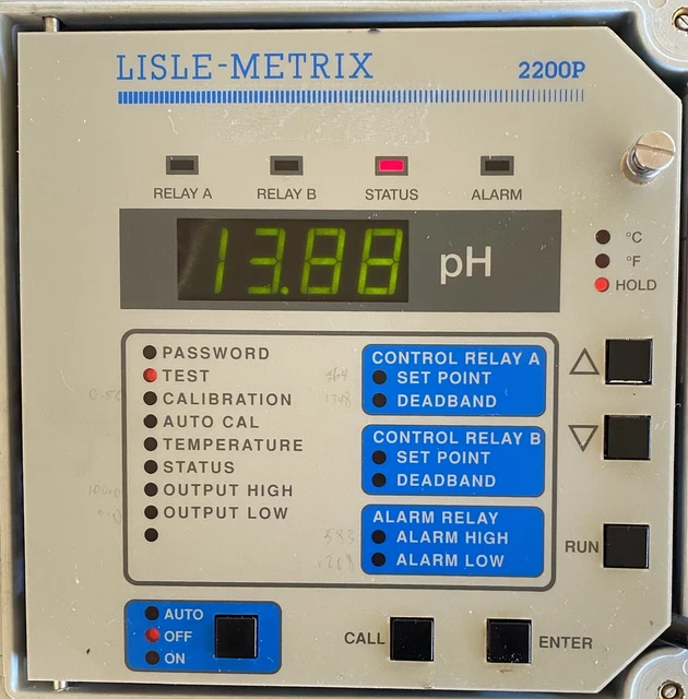LISLE METRIX 2200-P2A1 PH Conductivity Meter 115V 220V 5A Contact $390. ...