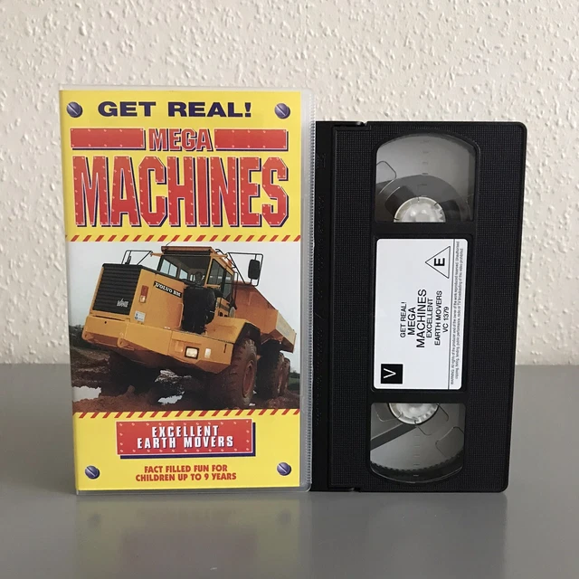 MEGA MACHINES - Vhs Video - Excellent Earth Movers - Get Real / Rare ...