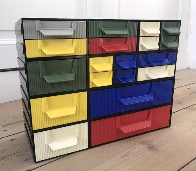 BOITE CASIER DE Rangement Perry Plastic Box Miniature Vintage Design ...