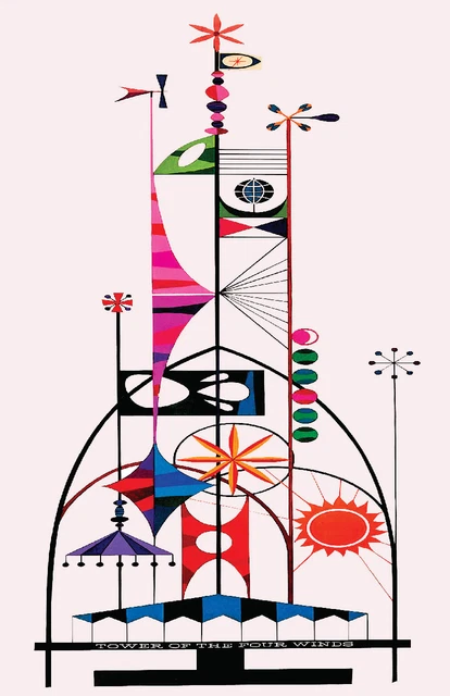 ITS A SMALL World Concept Mary Blair Tower of the Four Winds Retro ...