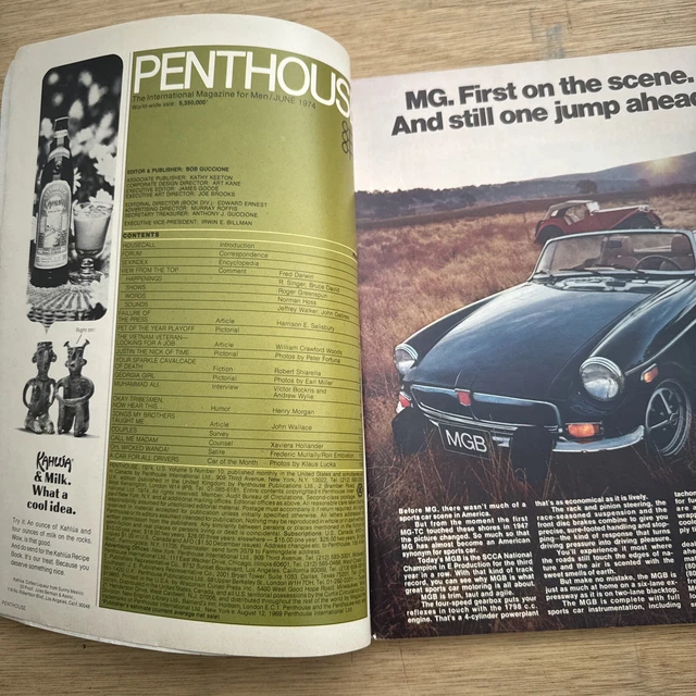 PENTHOUSE - VINTAGE Entertainment For Men Magazine 1974 $19.99 ...