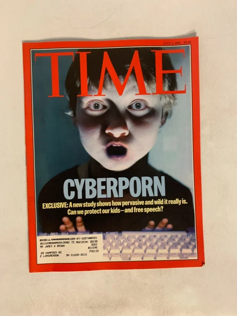 TIME MAGAZINE JULY 3 1995 Cyperporn and Kids Computers £4.74 - PicClick UK