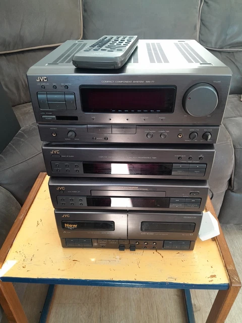 JVC COMPACT HI Fi Stereo DX-MX77TN Cassette CD Remote Control £63.11 ...