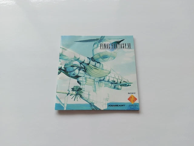 FINAL FANTASY VII 7 PS1 Manual Only NO GAME PlayStation 1 Instruction ...