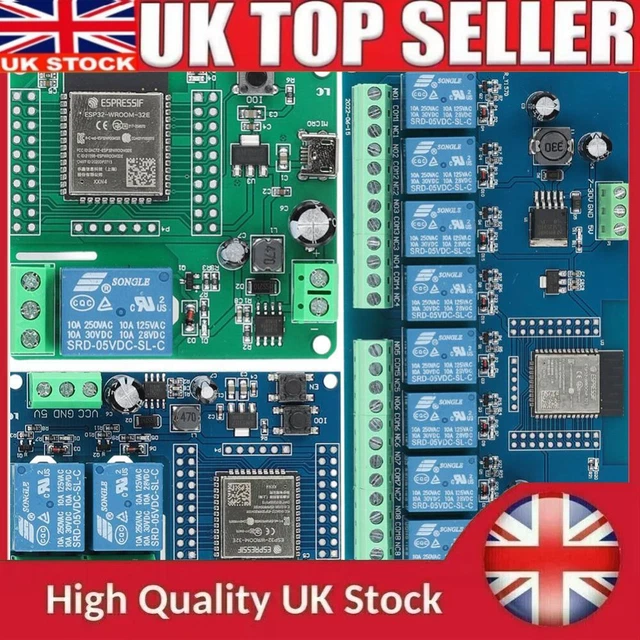 Esp32 Esp32 Wroom Development Boards Convenient Esp32 Wifi Bt Ble Relay Module £1069 Picclick Uk