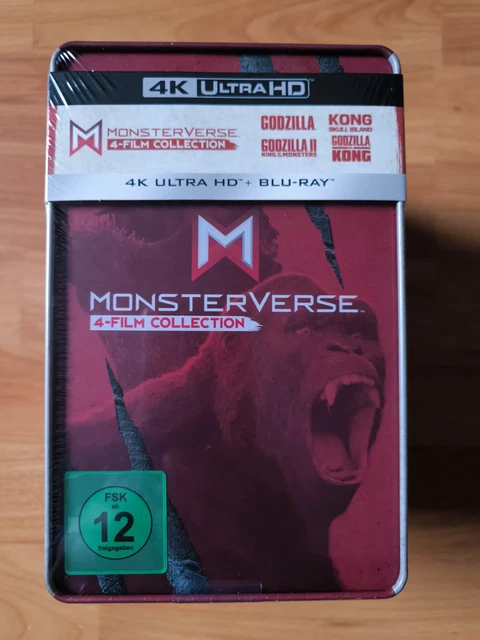 MONSTERVERSE 4 FILM Collection 4k UHD + Bluray Steelbook Godzilla, Kong ...