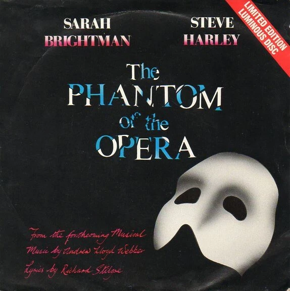 SARAH BRIGHTMAN, STEVE Harley - Le Fantôme de l'Opéra (7", Ltd, Lum ...
