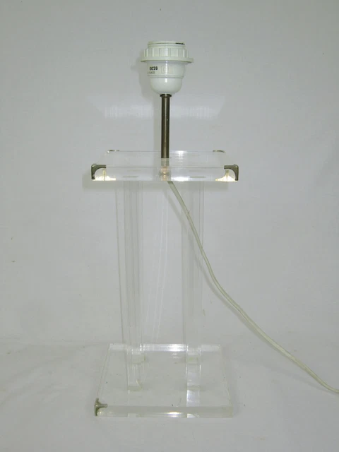 LAMPE DAVID LANGE modèle Cristale en plexiglas Année 70s /80 vintage ...
