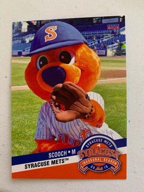CARTE D'ÉQUIPE MASCOT Scooch 2019 Syracuse Mets EUR 2,70 - PicClick FR