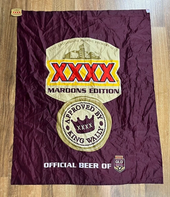 XXXX GOLD BEER QLD Maroons State of Origin Rugby League Flag/Cape Wrap ...