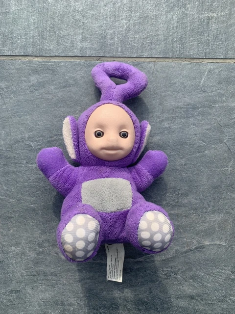 TELETUBBIES 7& PLUSH Toy Po Purple Baby Face Soft Toy Teddy Kids ...