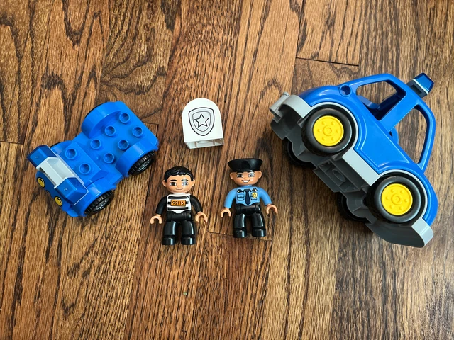 LEGO DUPLO BLUE Police Cop Cars Patrol Vehicles Officer Prisoner ...