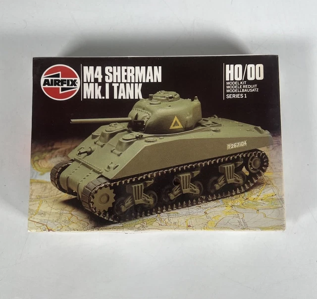 AIRFIX HO/OO SCALE M4 Sherman MK.I Tank Series 1 01303 Model Kit ...