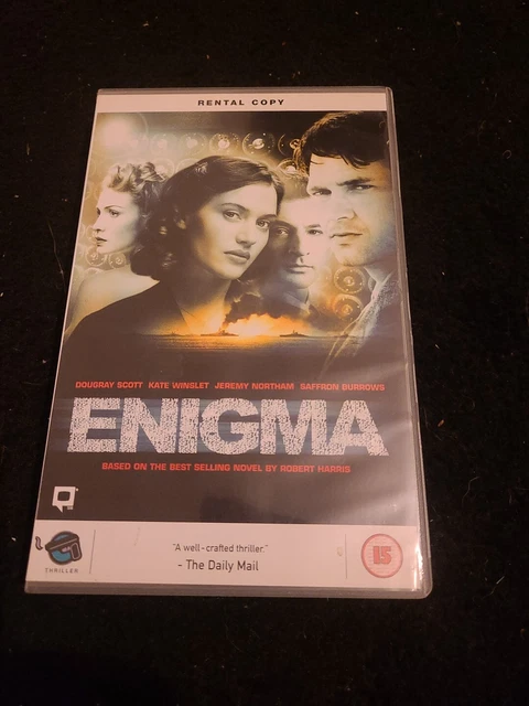 ENIGMA - VHS Video Cassette - Big Box Ex Rental - VGC £5.50 - PicClick UK