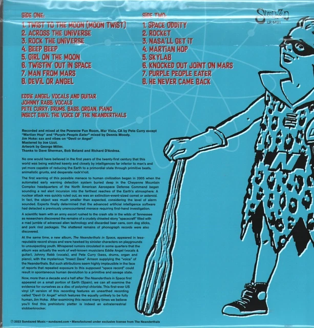 NEANDERTHALS NEANDERTHALS IN Space LP vinyl Europe Sundazed 2023 ...