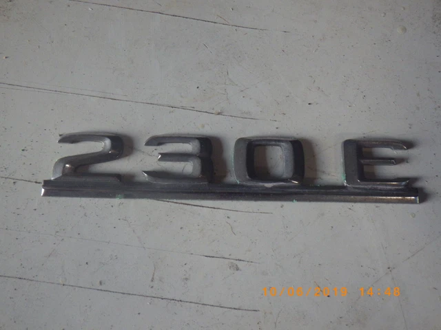 LETTERING, EMBLEM, BADGE, original Mercedes W201 + W124 - 230 E £17.34 ...