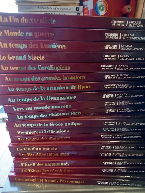 L'HISTOIRE DU MONDE en 18 volumes Larousse Reader's digest EUR 110,00 ...