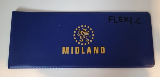 VINTAGE MIDLAND BANK Cheque book cover. 1980's. £5.00 - PicClick UK