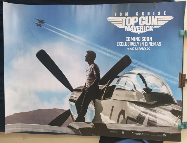 TOP GUN MAVERICK Tom Cruise Val Kilmer Set Of Two Original Quad Cinema ...