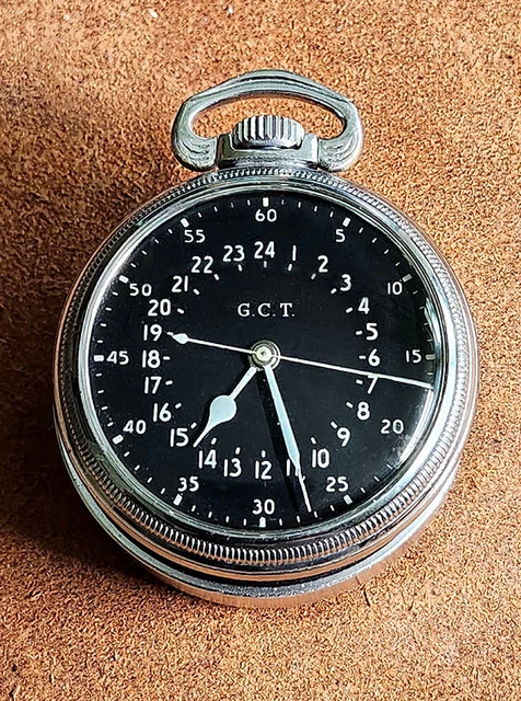 OROLOGIO DA TASCHINO Hamilton 4992B MARINA STATUNITENSE Militare SECONDA GUERRA MONDIALE c. 1950 ...