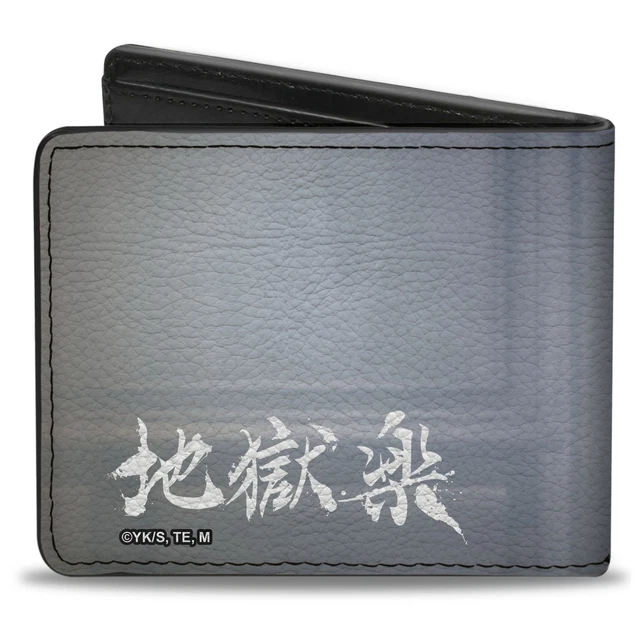 BI-FOLD WALLET HELL'S Paradise Kanji Title Logo and Gabimaru Shadow ...