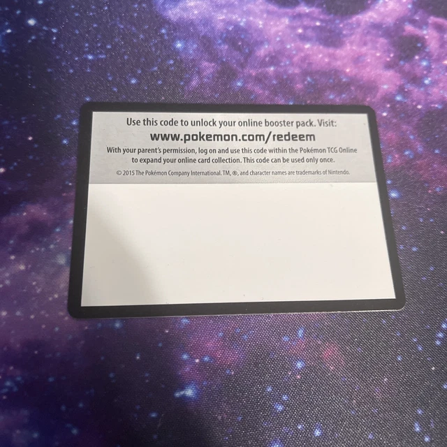 AUTHENTIC POKEMON DIGITAL Code Card Filler Misprint "BLANK" Card / VERY ...