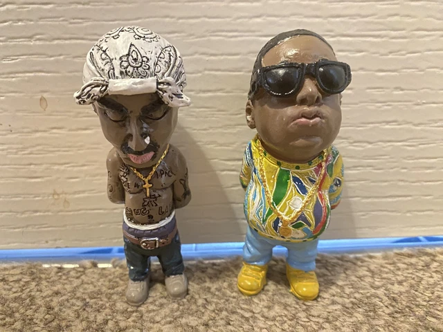 2PAC TUPAC SHAKUR & Biggie Smalls Notorious B.I.G Rapper Figures £14.50 ...