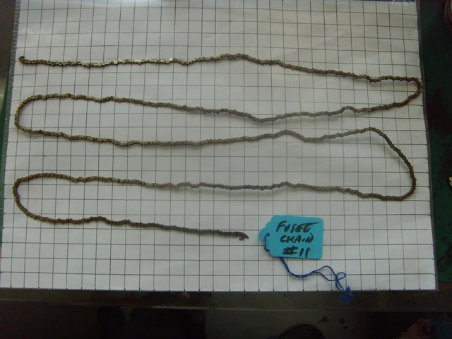 CLOCK PARTS FUSSEE clock chain, hooks both ends ref:#11 approx 132cm ...