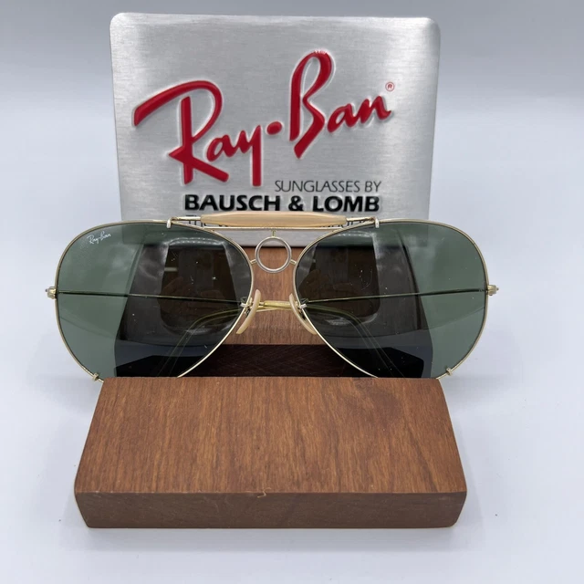VINTAGE B&L RAY Ban Bausch & Lomb G15 Gray 65mm Sharpshooter G15 w/case ...
