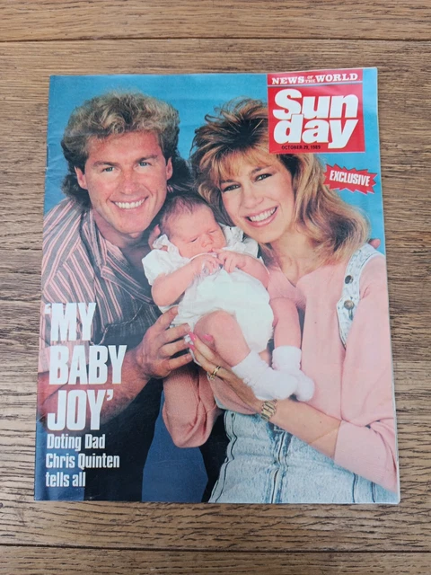 CHRIS QUINTEN SUN News Of The World Magazine October 29th 1989 Fonz ...