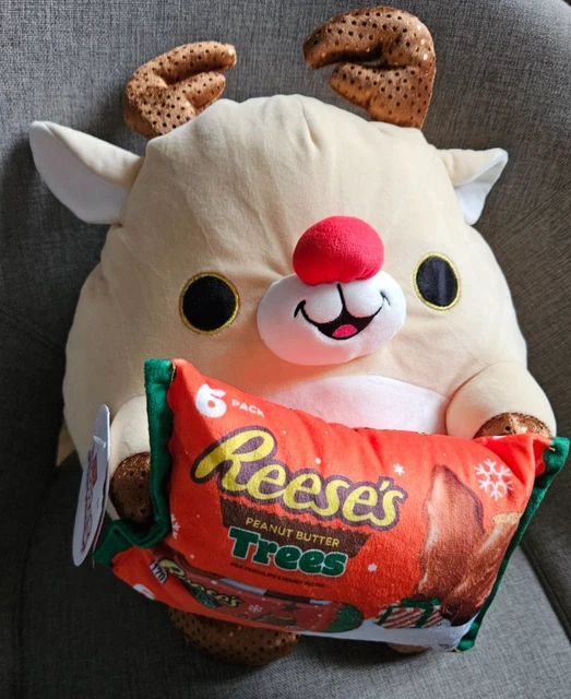 SNACKLES LARGE PLUSH Reese's trees reindeer new with tag 38cm 15" appx ...