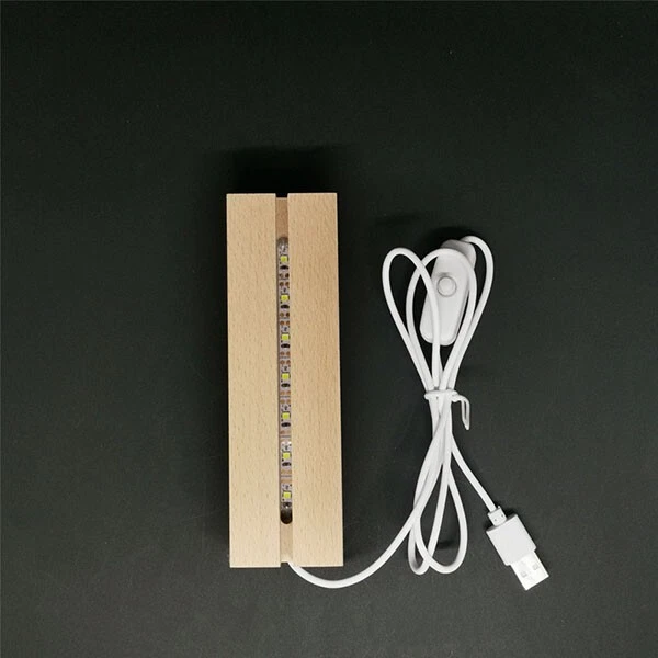 WOOD LED LIGHTS Display Base Warm Light 5V USB warm light UK £8.91 ...